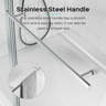 ACCOLADE FURNITURE LLC Frameless Folding Shower Doors For Bathtub, SGCC ...