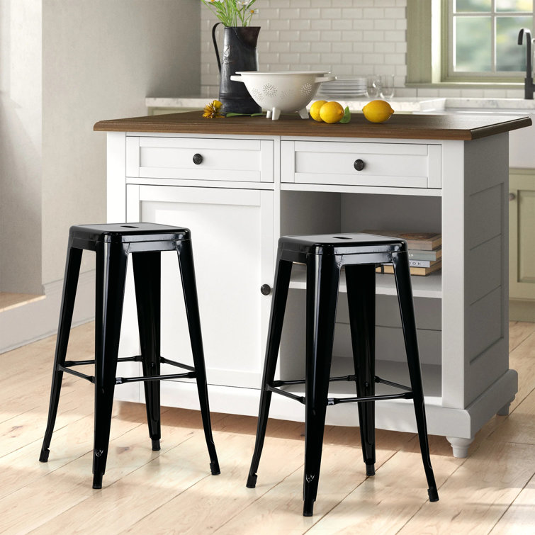 Williston Forge Jiro Counter Stool with Metal Frame | Wayfair