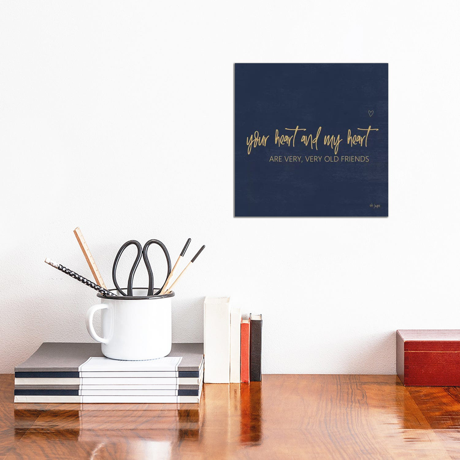 Happy Larry Your Heart And My Heart by - Wrapped Canvas | Wayfair.co.uk