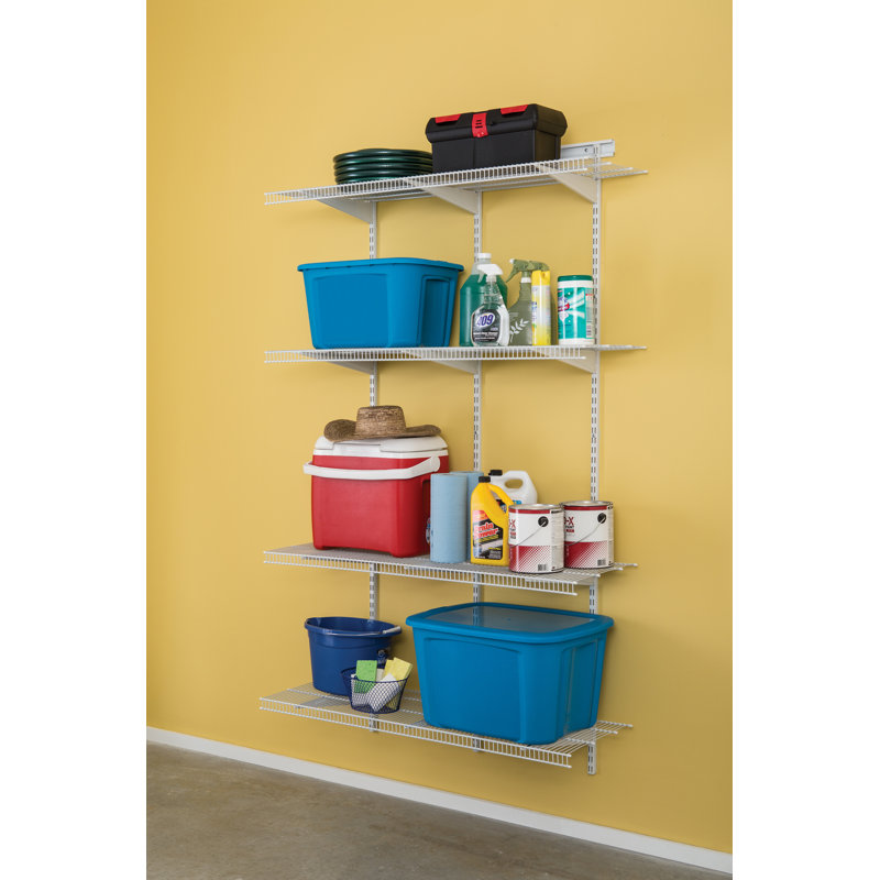 ClosetMaid ShelfTrack 80" H x 48" W x 16.75" D Pantry Shelving Unit ...