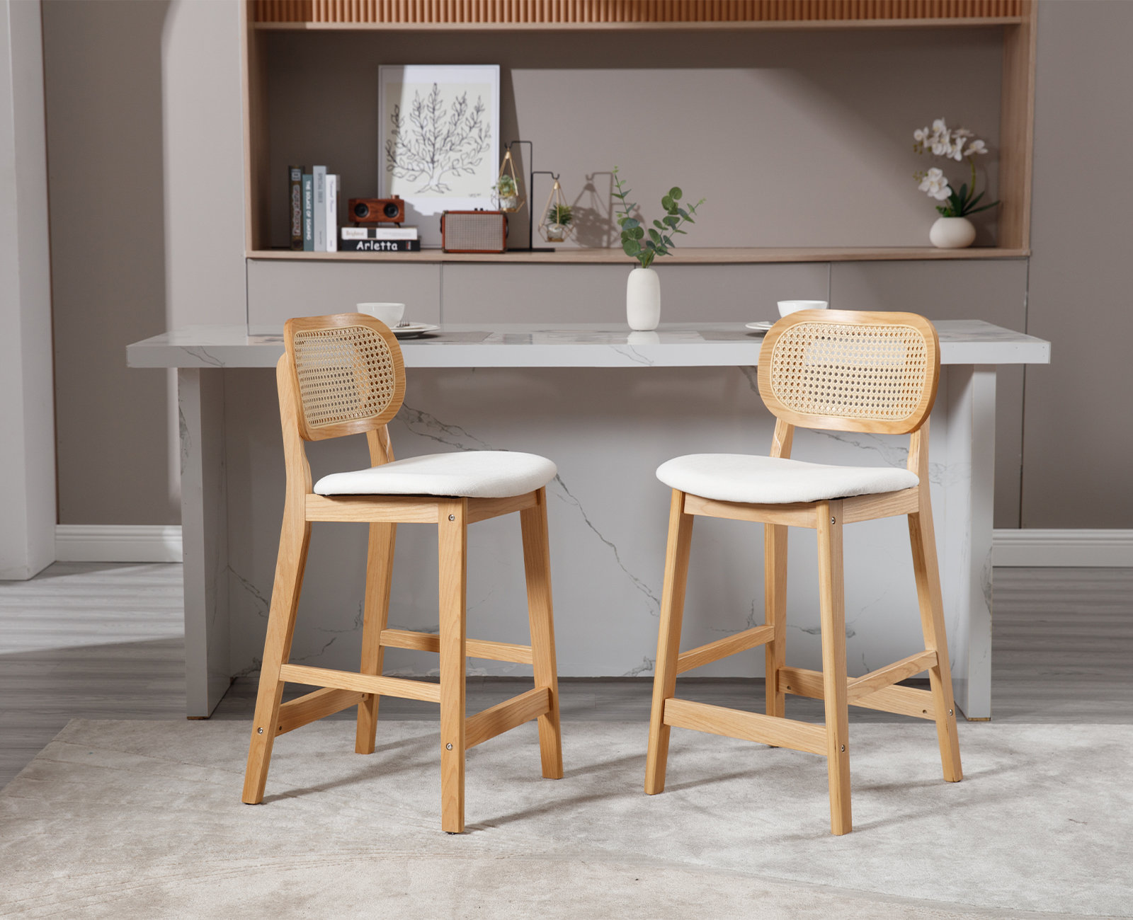 Bayou Breeze Azarah Solid Wood 25.5'' Counter Stool & Reviews | Wayfair