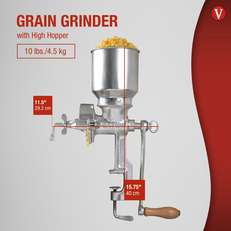 Victoria Cast Iron High Hopper Grain Grinder with Clamp "& Reviews ...