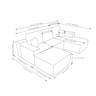Ivy Bronx Spacious Modern Sectionals, Corduroy Fabric, No Assembly ...