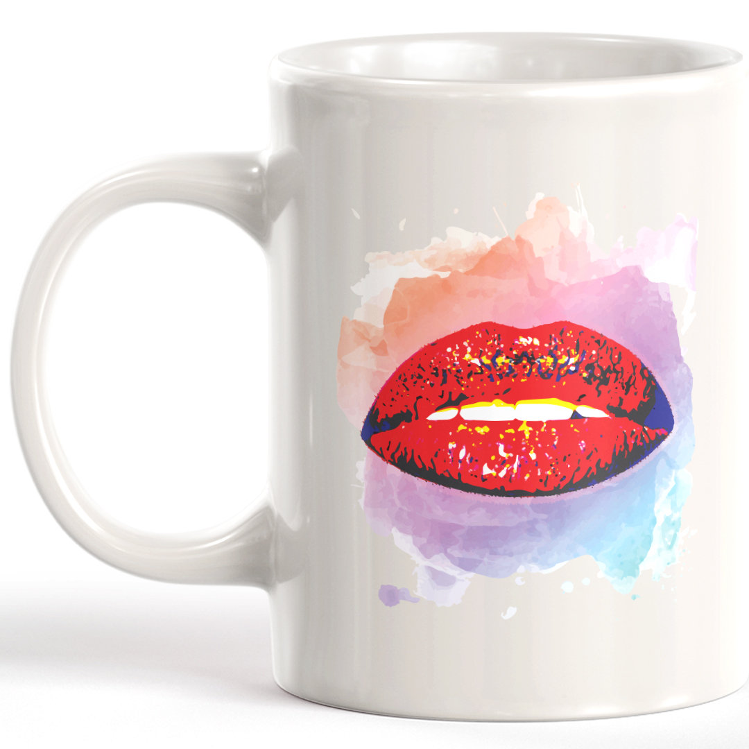 Everly Quinn Lips Coffee Mug | Wayfair