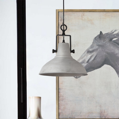 Gracie Oaks Kyha 1 - Light Single Dome Pendant with No Secondary Or ...