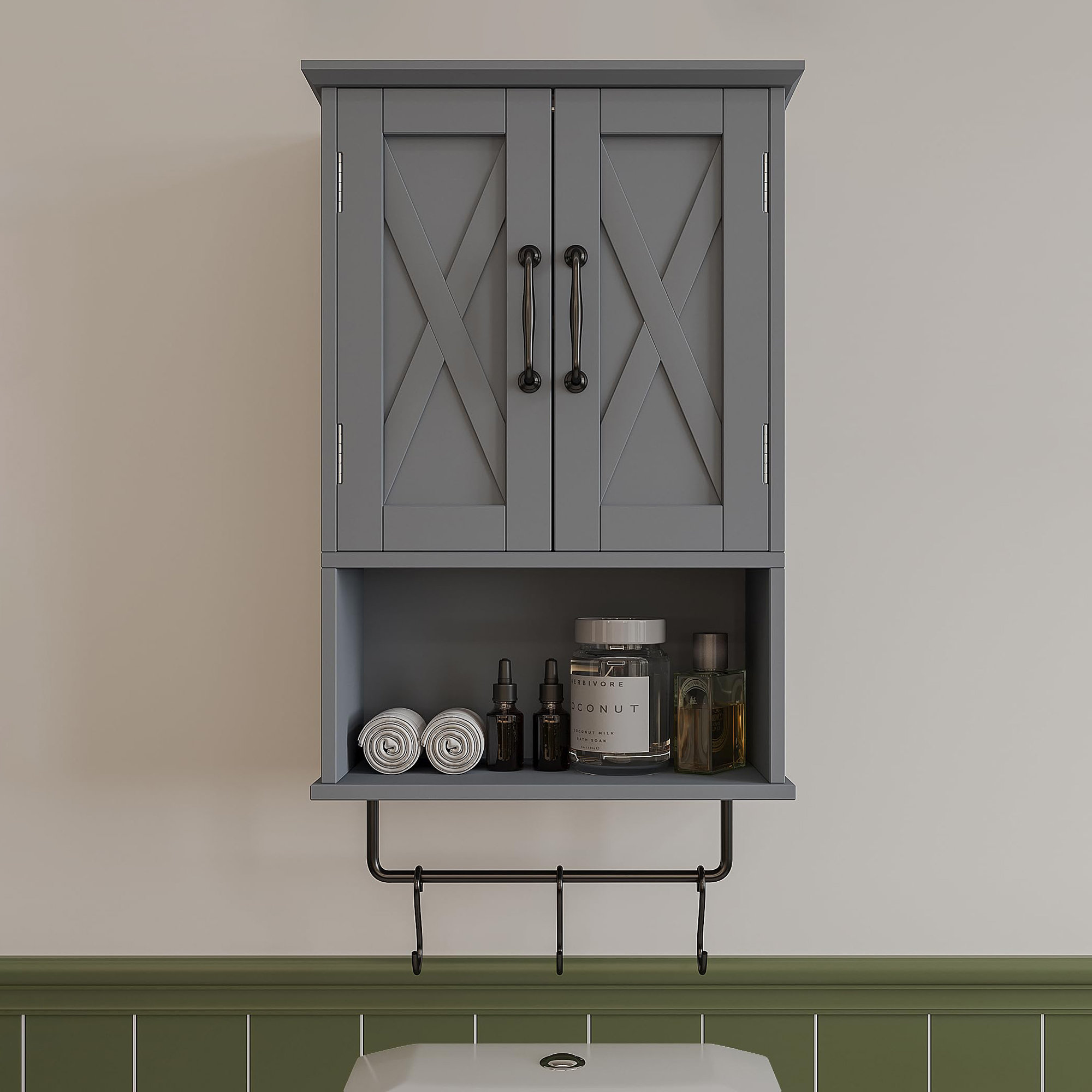 Longshore Tides Bathroom Wall Cabinet with Adjustable Shelf | Wayfair