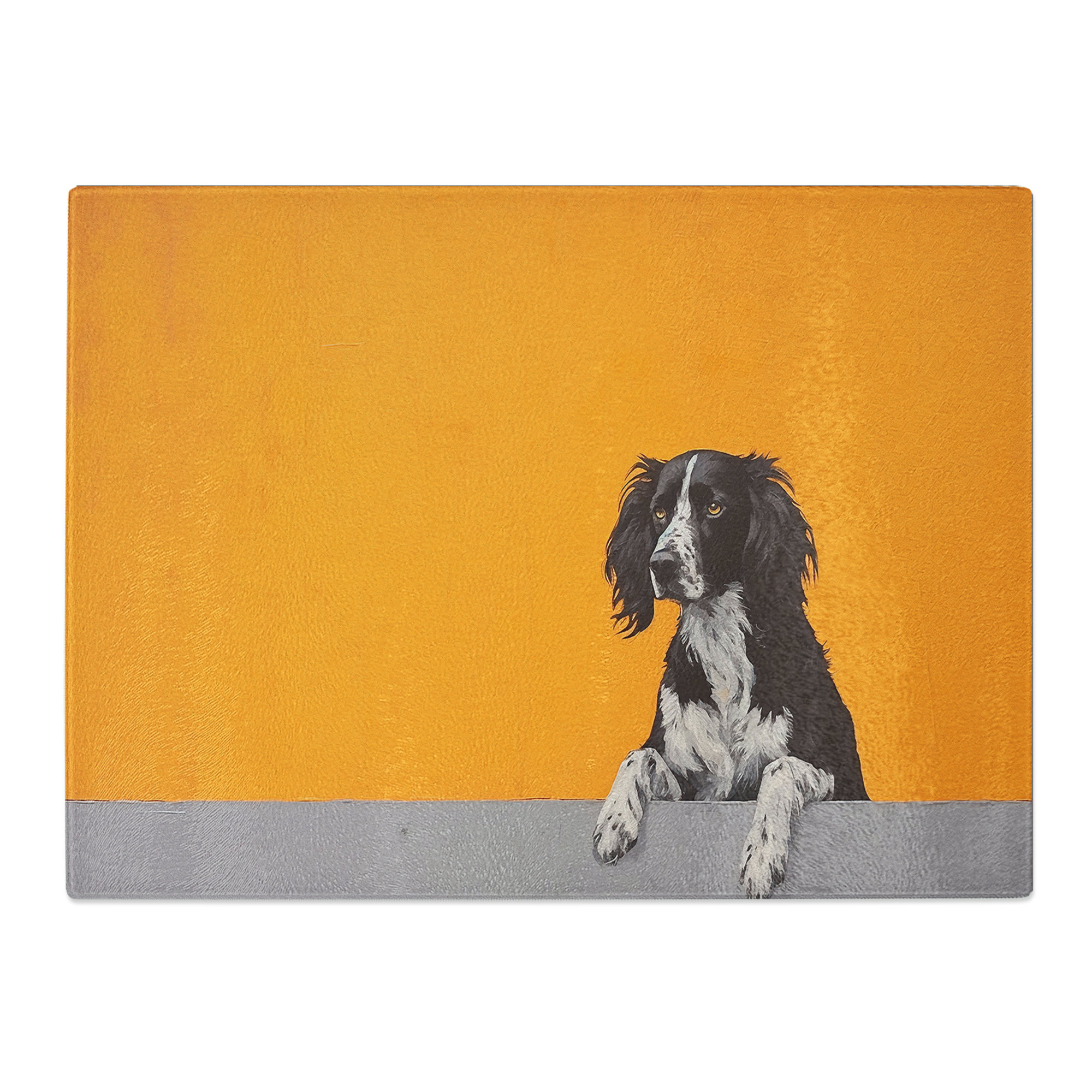 Metro Lane English Springer Spaniel Minimalism No.2 Glass Chopping ...