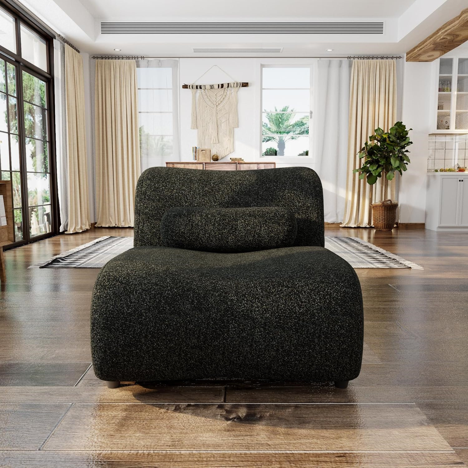 Wrought Studio™ Modern Modular Sectional Sofa With Adjustable Headrests ...