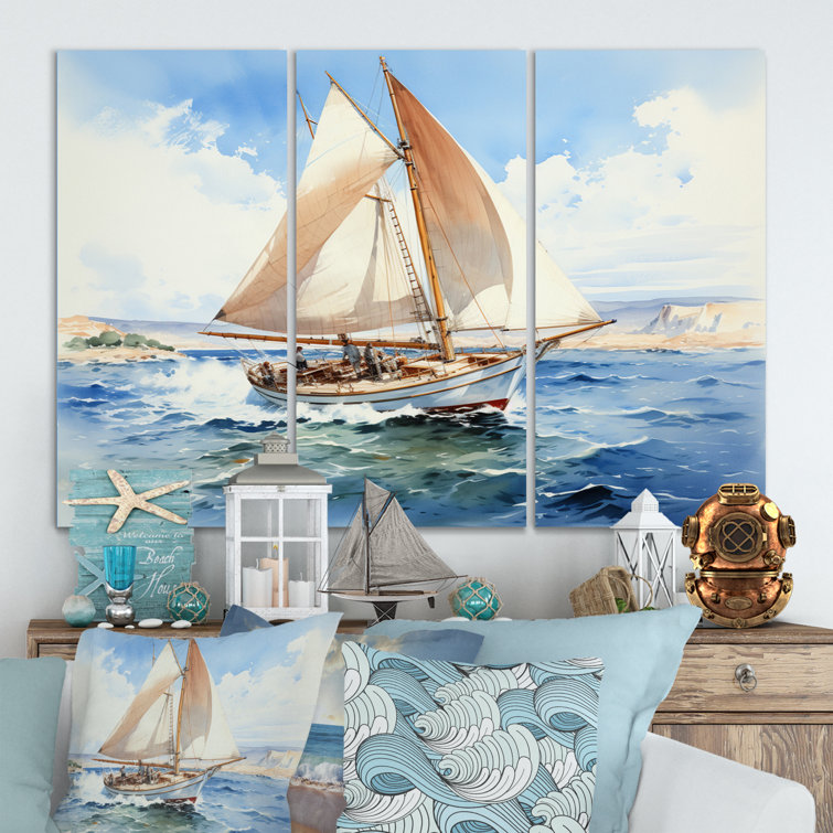 Breakwater Bay Coastal Nautical & Beach Wall Decor on Metal | Wayfair