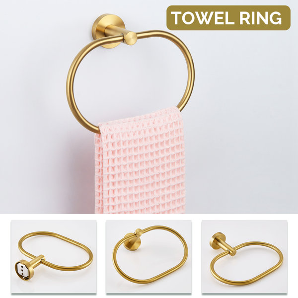 AngleSimple 4 - Piece Bathroom Hardware Set & Reviews | Wayfair