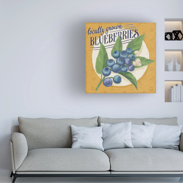 August Grove® Janelle Penner 'Berry Breeze II' On Canvas by Janelle ...