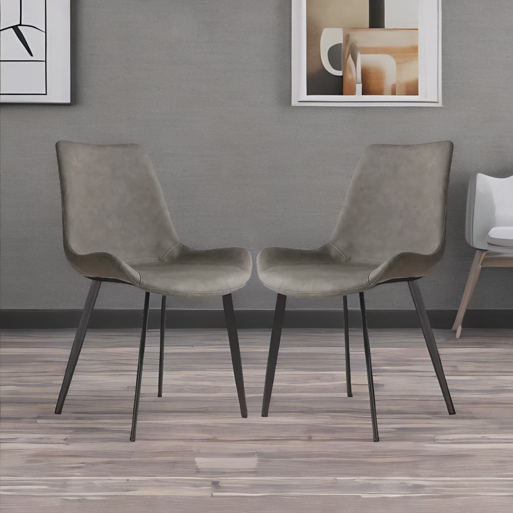 George Oliver Crissman Kleiber Leather Side Chair Dining Chair | Wayfair