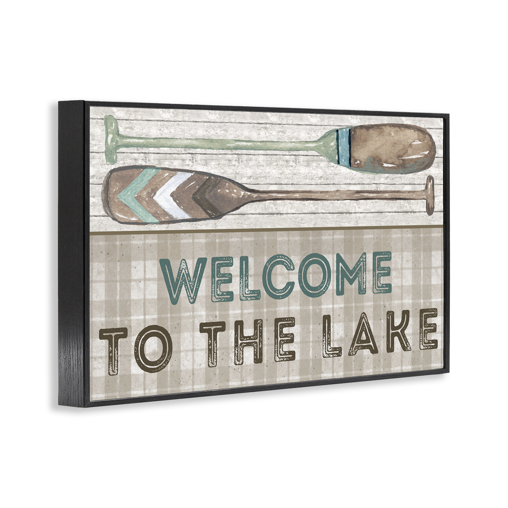 Breakwater Bay Rustic Welcome Lake Oars Giclee Art by Elizabeth Medley ...
