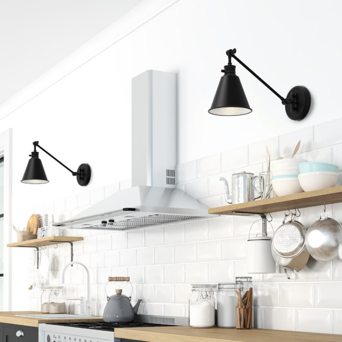 Longshore Tides Aleithia Steel Swing Arm Sconce & Reviews | Wayfair