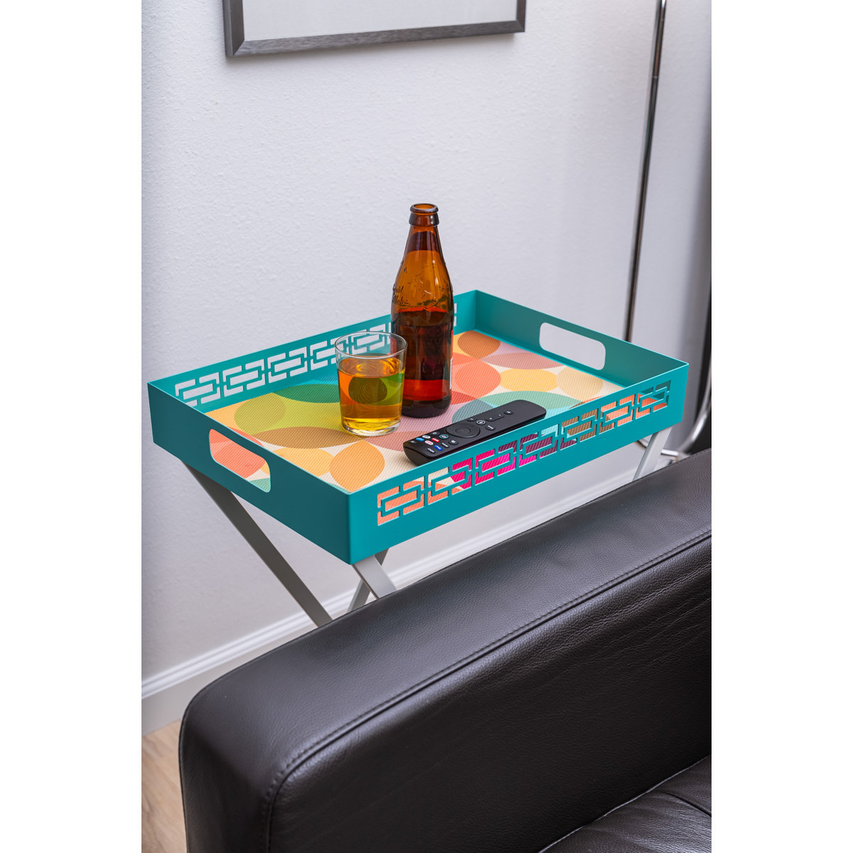 Wrought Studio™ Crus Breeze Block Butler Table | Wayfair