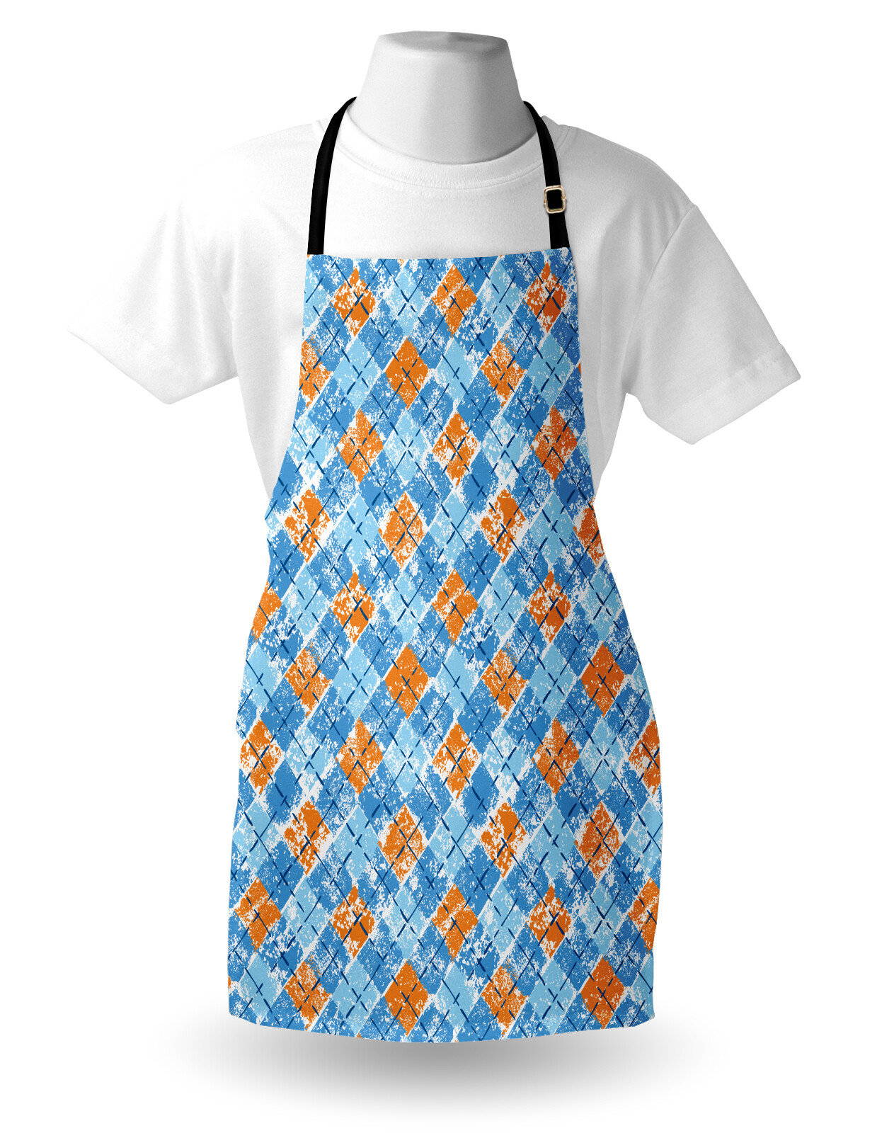 One Allium Way® Retro Apron Unisex Classic Argyle Like Design Adult ...