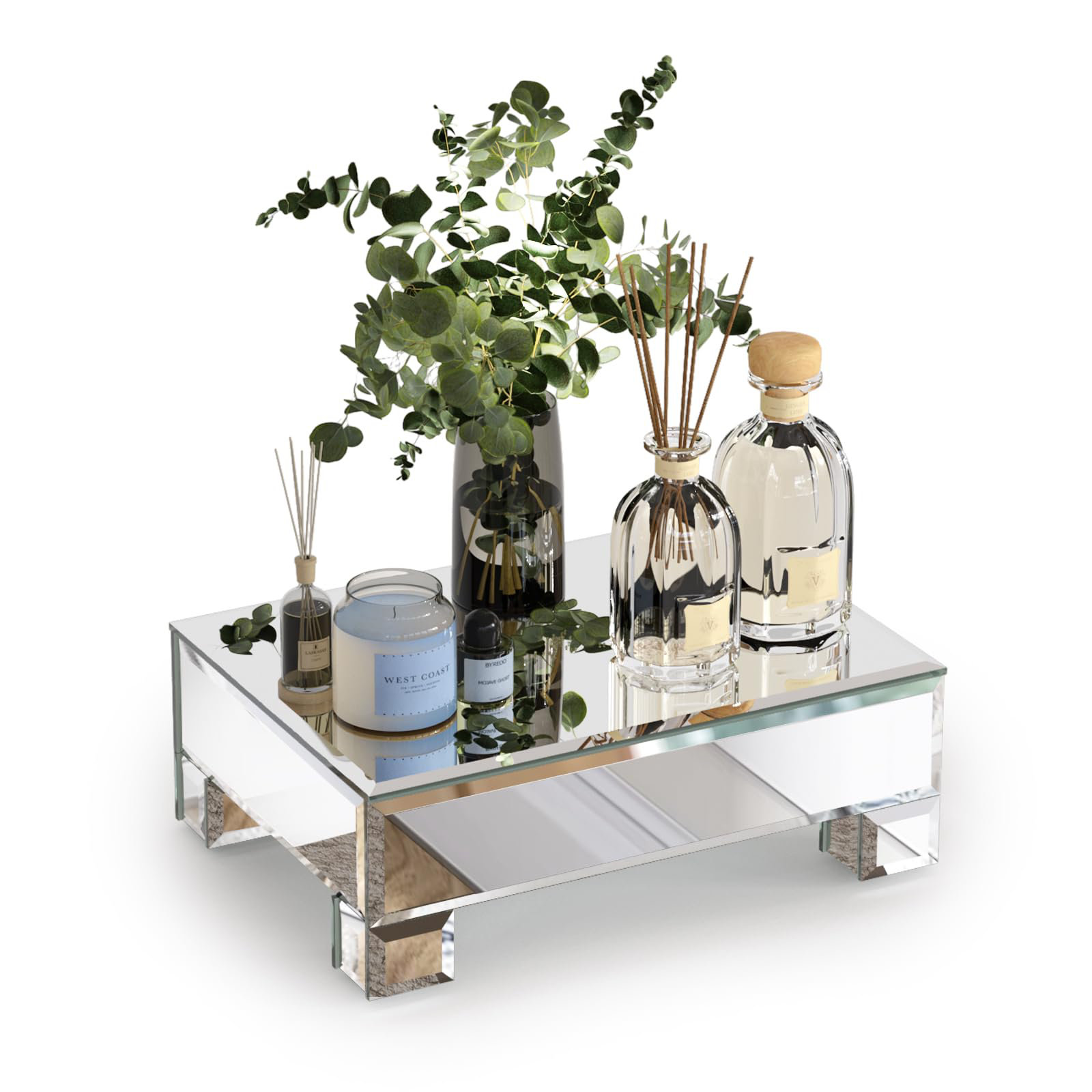Brayden Studio Mirrored Display Risers for Vanity and Countertop ...