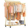 Rebrilliant Madelein Rolling Clothes Racks, Heavy Duty Garment Rack ...