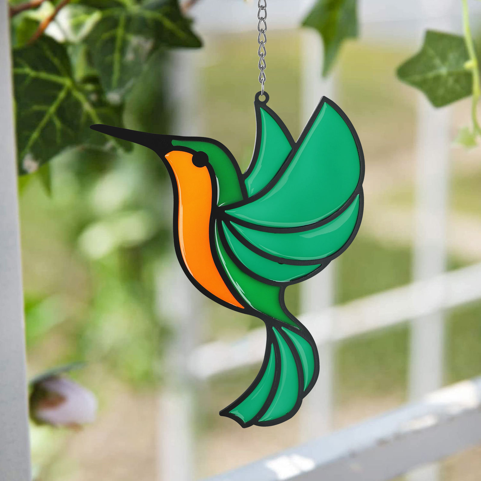 Arlmont & Co. Orletta Acrylic Hummingbird Suncatcher for Indoor and ...