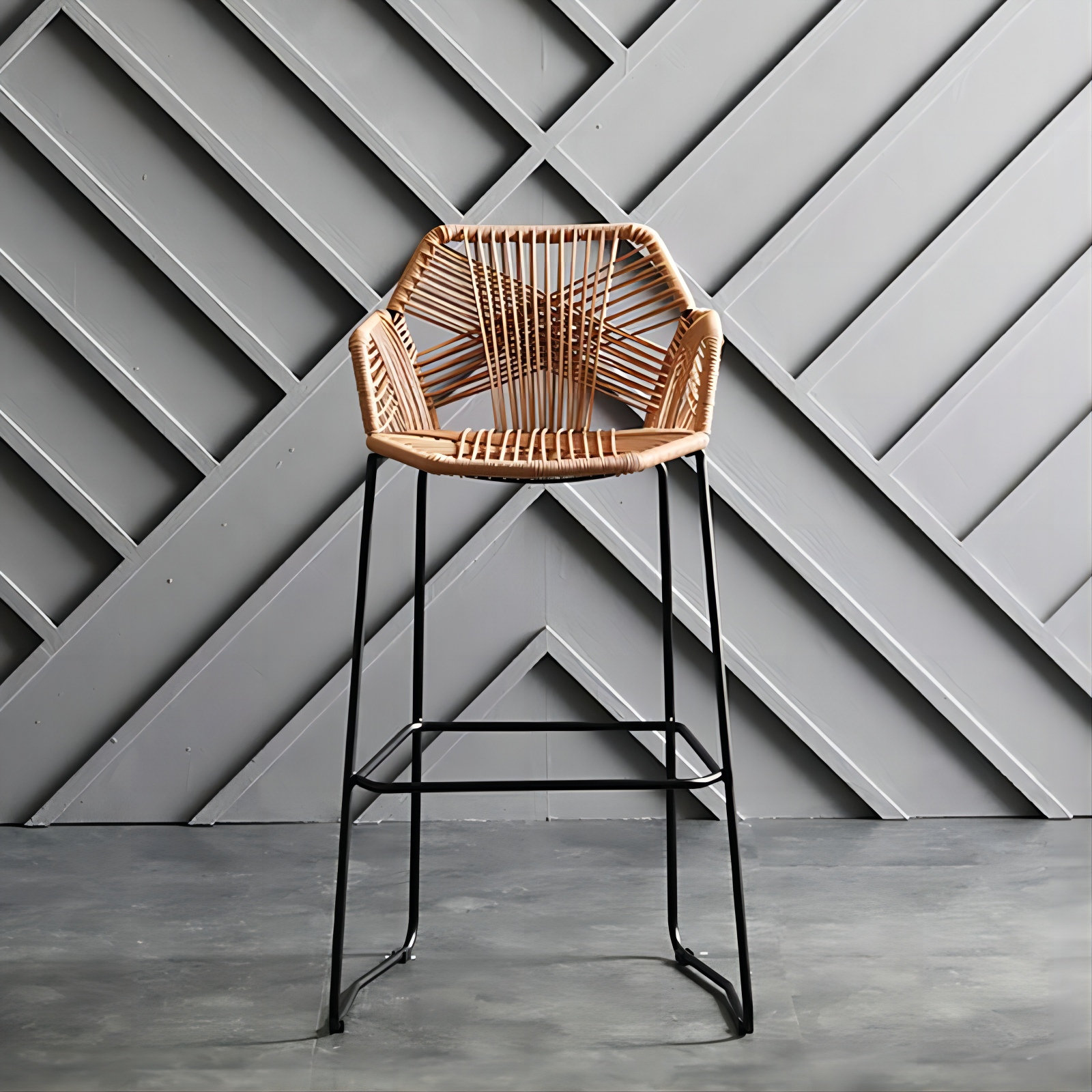 Bayou Breeze 35.43"H Indoor/Outdoors Steel Alloy Bar Stool With Plastic ...