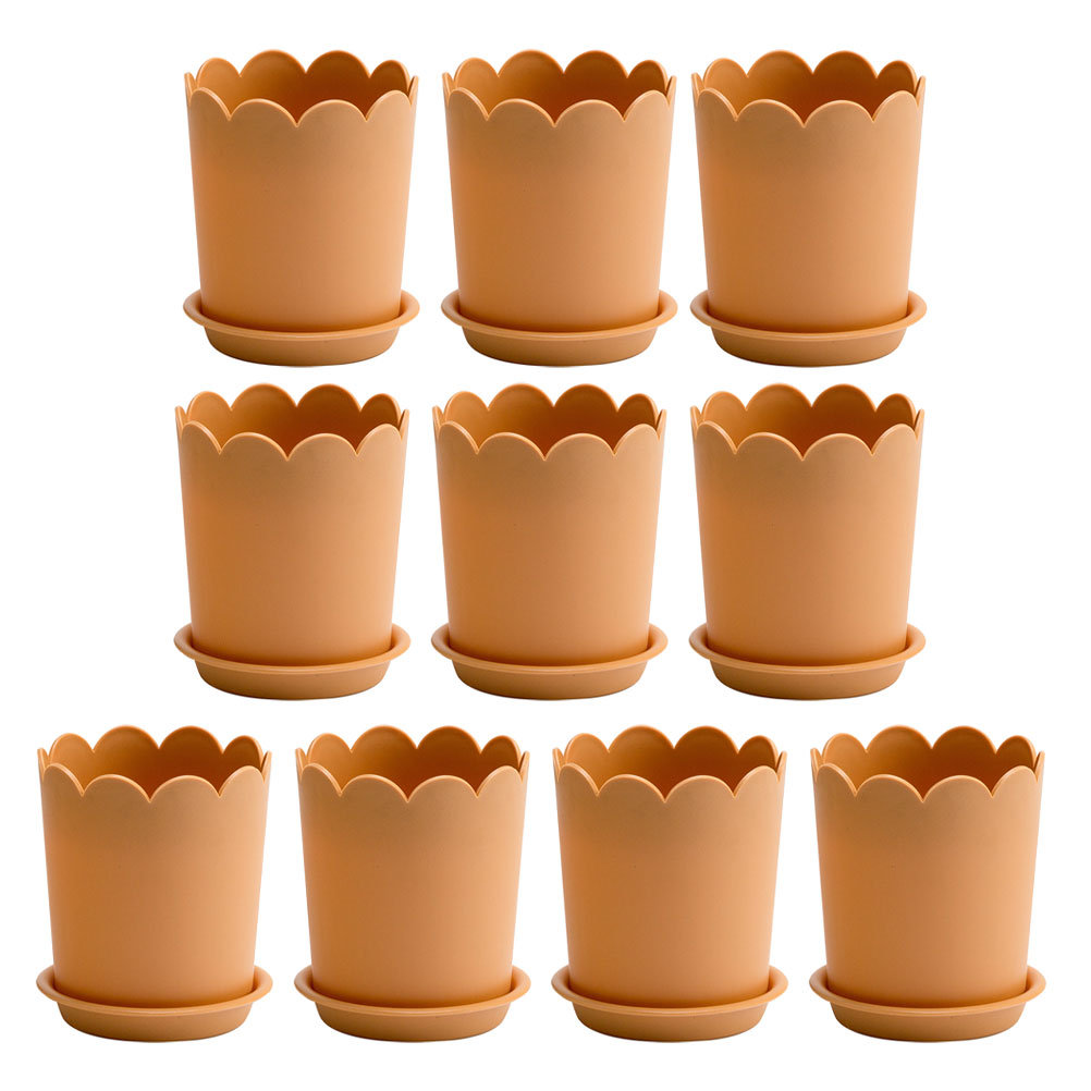 Winston Porter 10 Sets Plastic Flowerpots Small Rose Planter Succulent ...