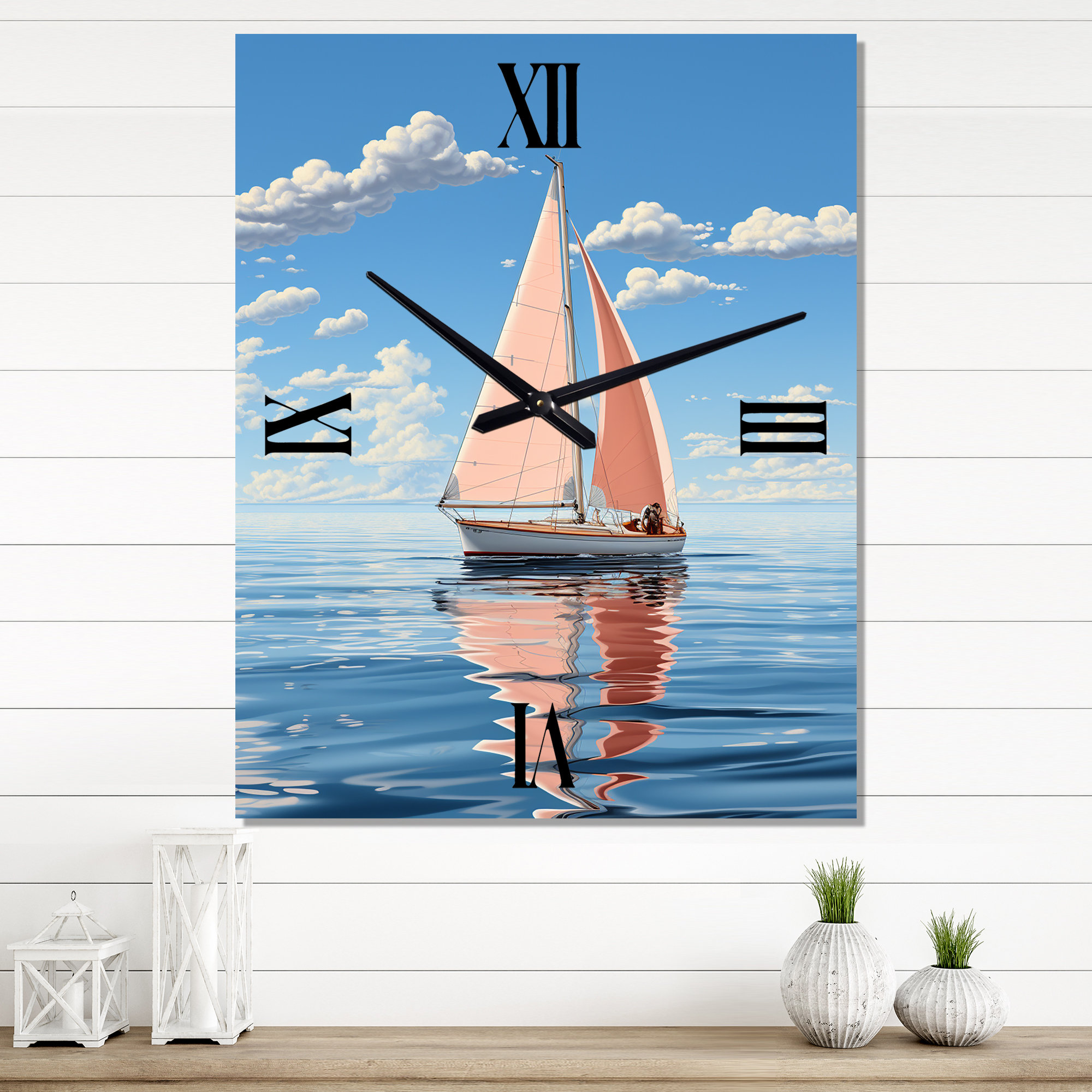 Latitude Run® Coastal Calm Minimalism Sailboat Photo II - Coastal Wall ...