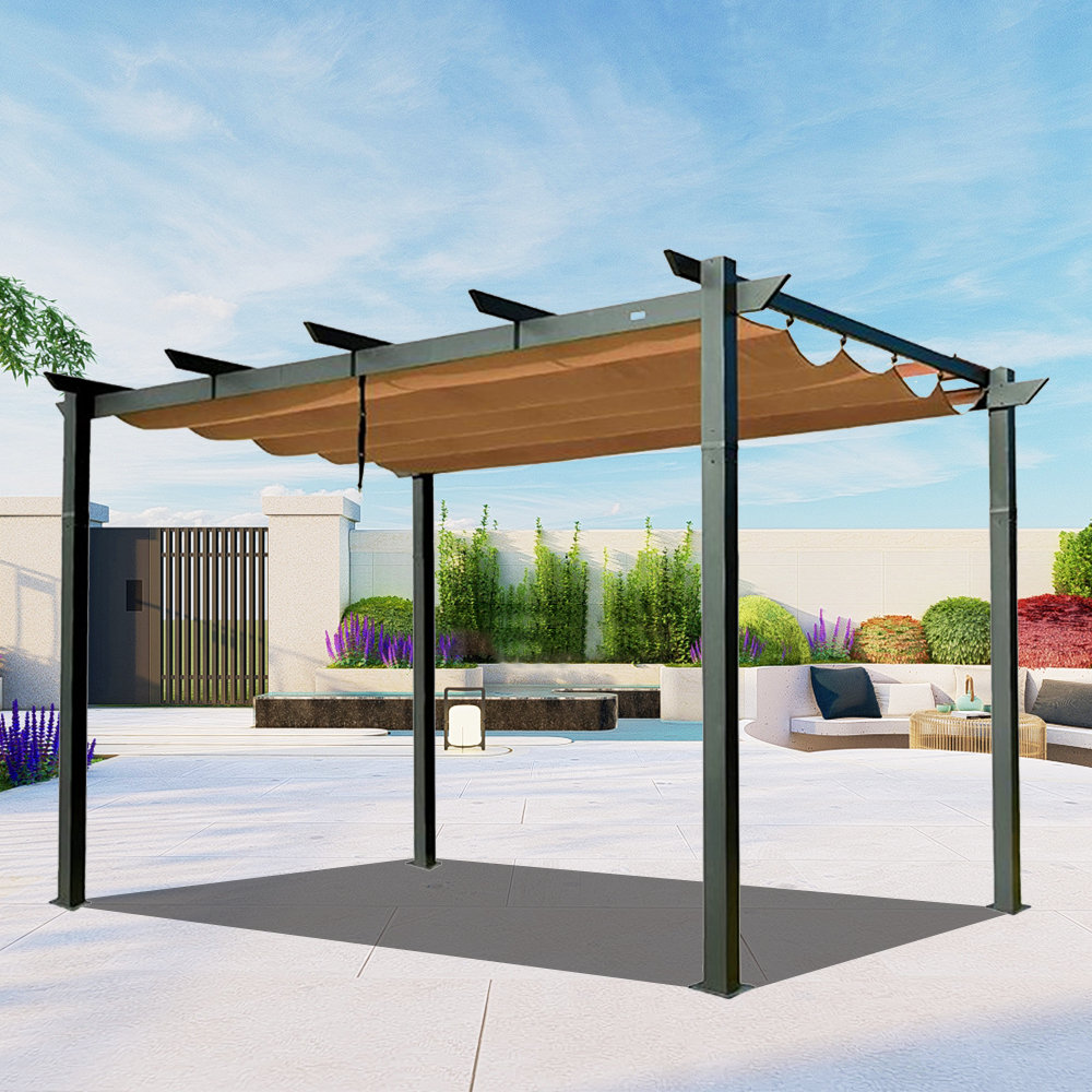 Vandia 13 Ft. W x 10 Ft. D Aluminum Storage Canopy | Wayfair