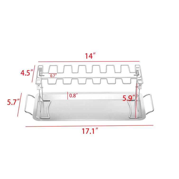 FixtureDisplays Stainless Steel Grill Rack - Wayfair Canada