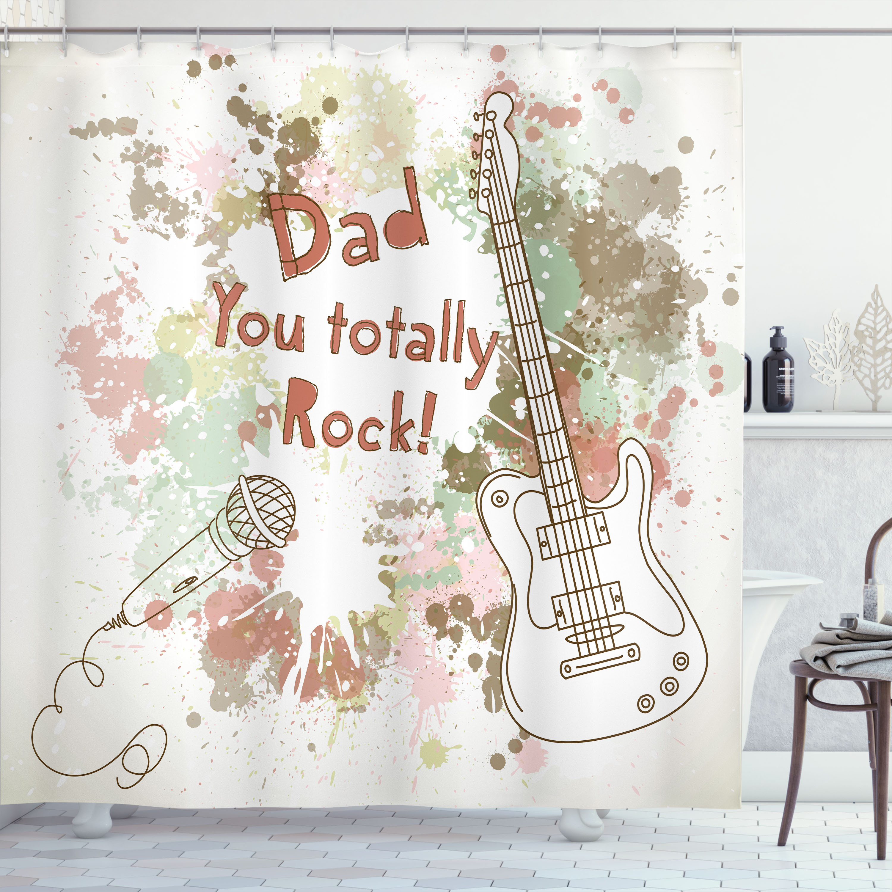 East Urban Home Father's Day Shower Curtain Dad You Totally Rock ...