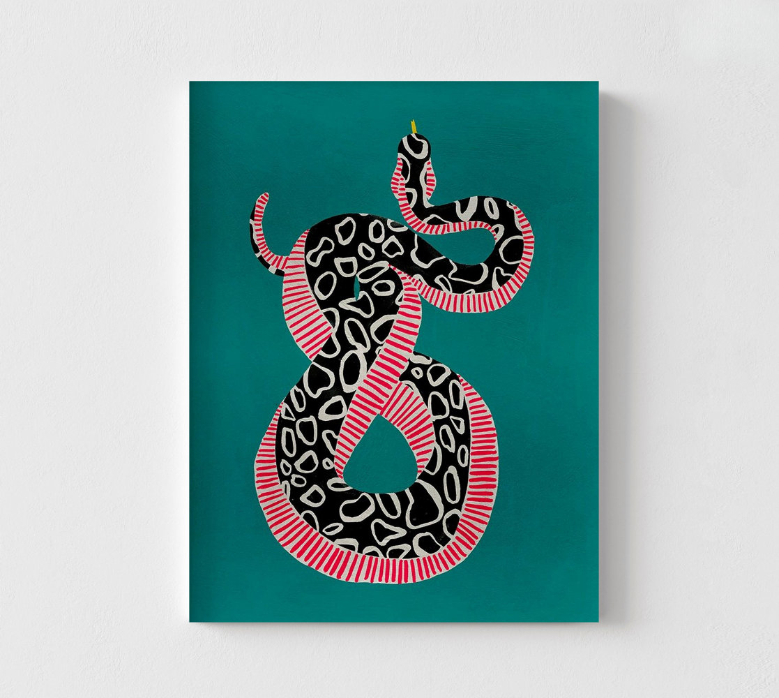 WeFrameArt Snake Art Print, Framed Viper Wall Art, Animal Wall Decor ...