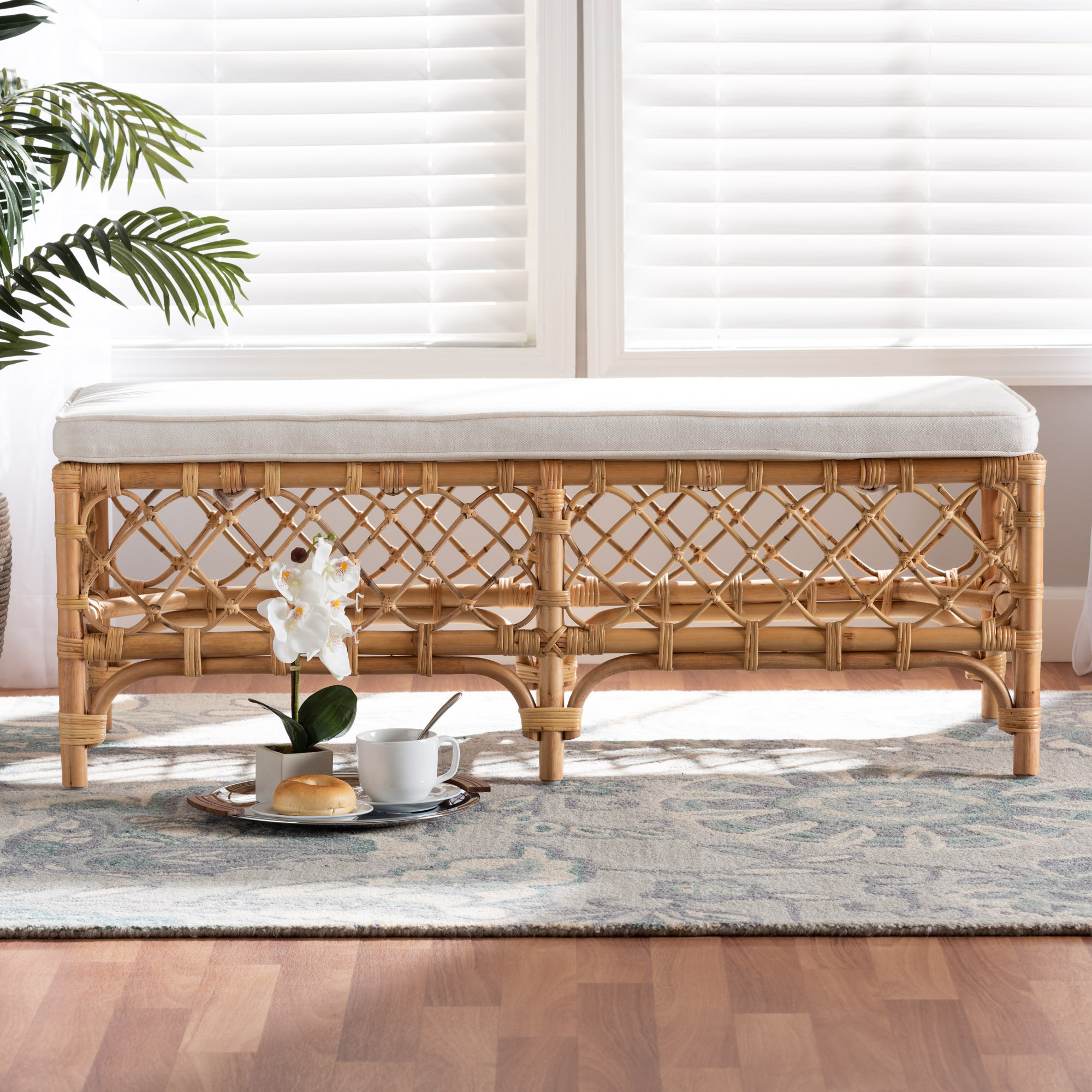 Bayou Breeze Wicker and Rattan Bench & Reviews | Wayfair