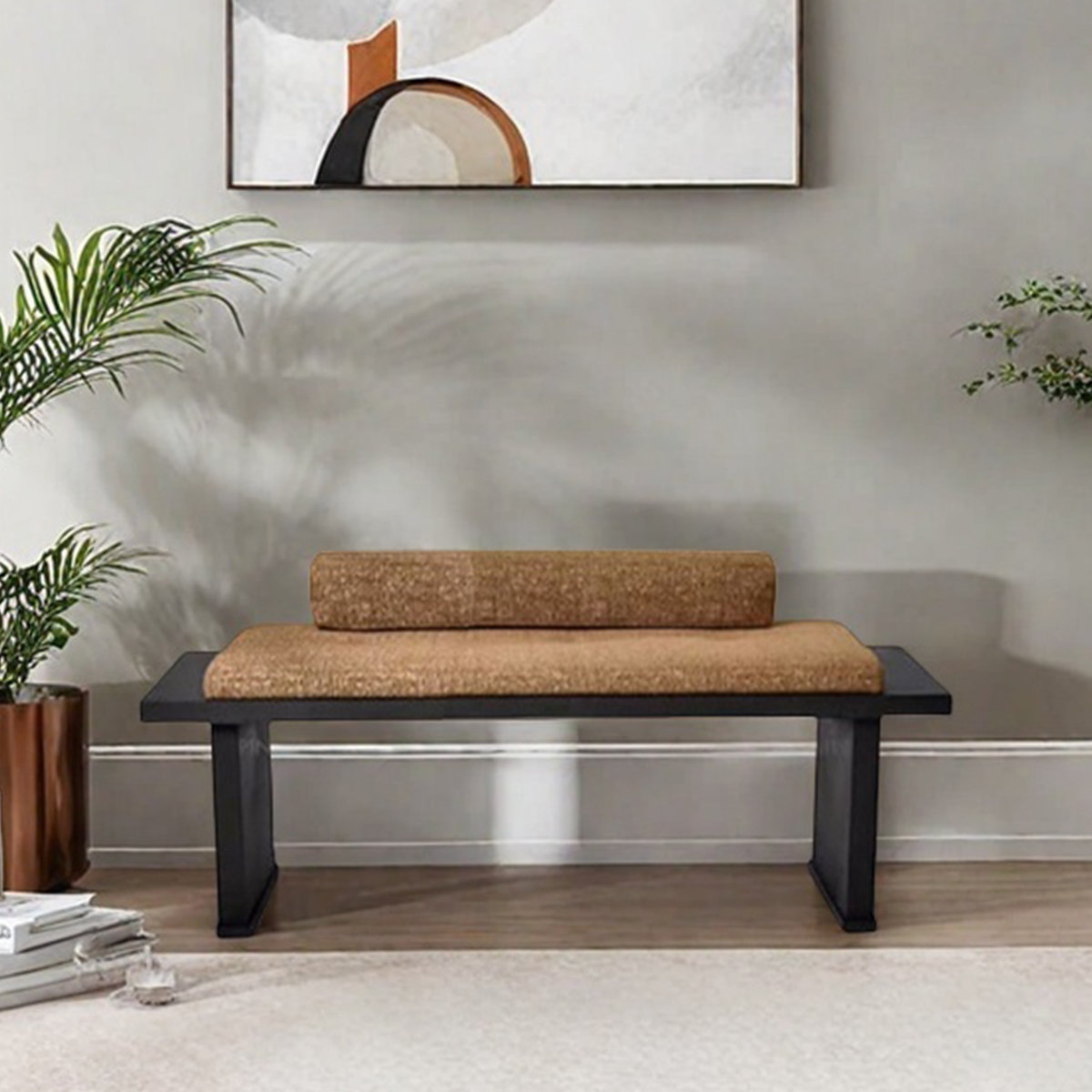 Hokku Designs Minimalist long bench Simple cloakroom stool | Wayfair