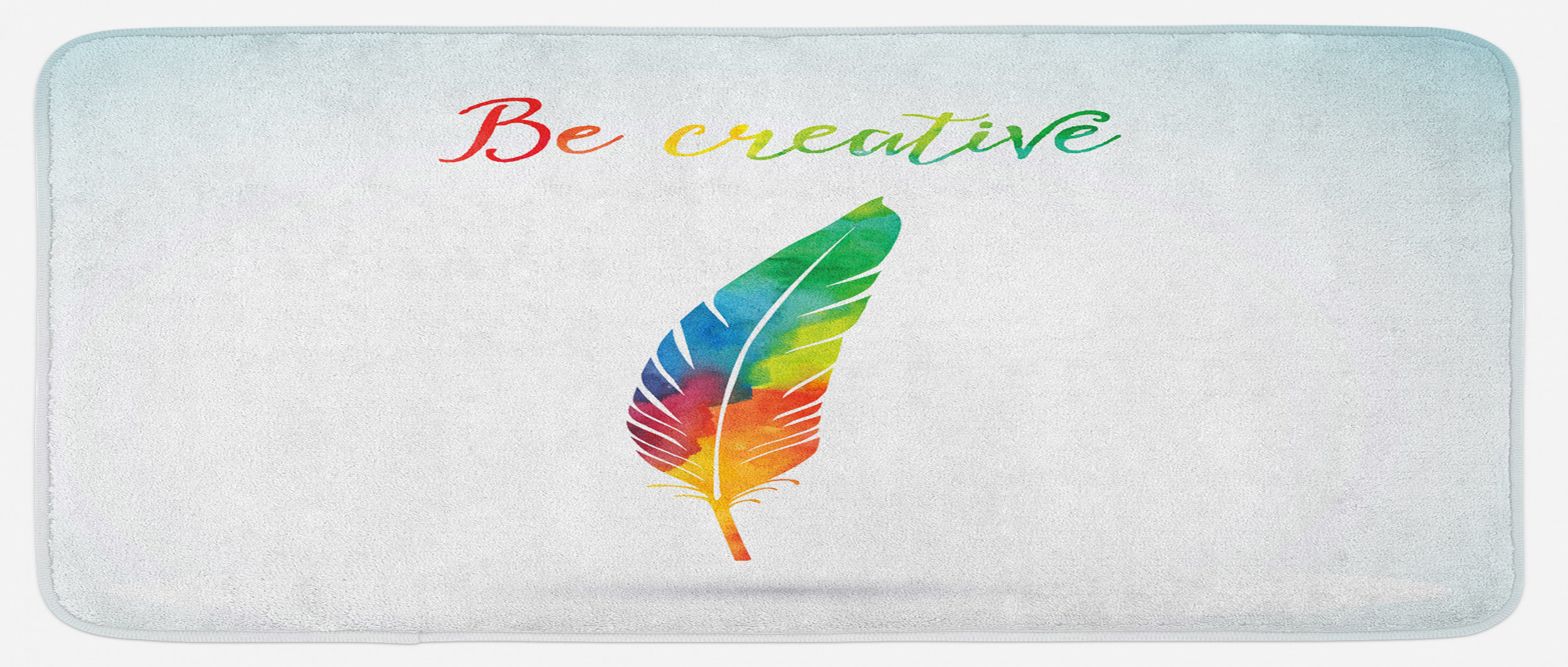East Urban Home Rainbow Colored Quill And Be Creative Words Writing ...