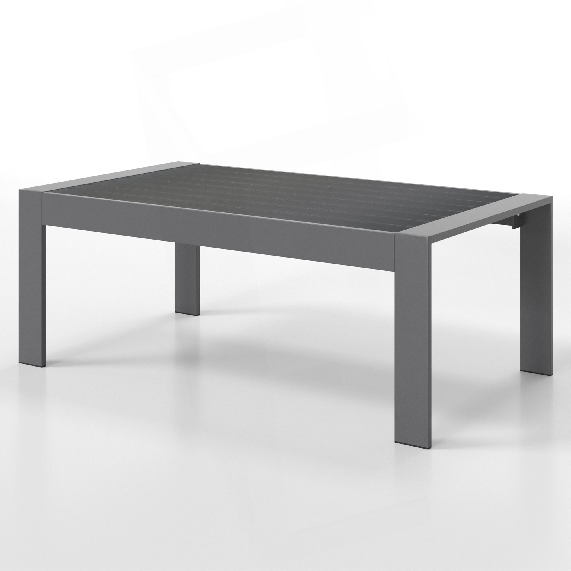 Ivy Bronx All-Weather Aluminum Outdoor Coffee Table, Modern Coffee ...