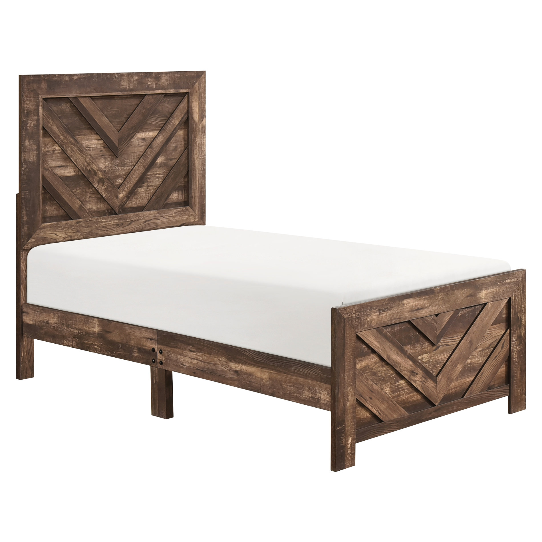 Latitude Run® Contemporary Rustic Brown Full Size Bedroom Dream Bed ...