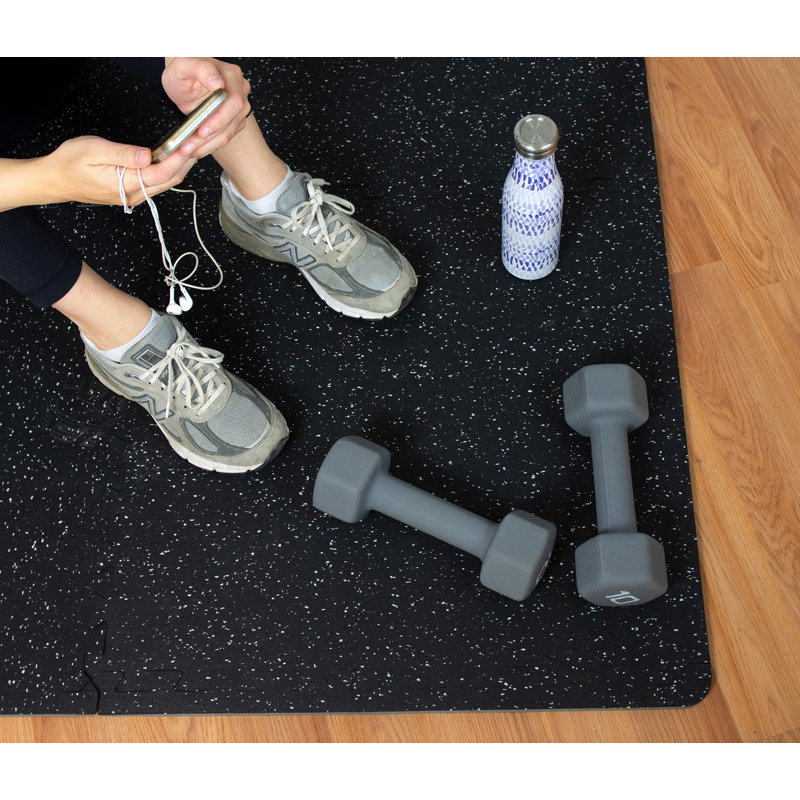 FloorPops Basalt Rubber Interlocking Tiles & Reviews | Wayfair