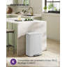 Songmics Kitchen Bin, 13 Gallon (50 L) Waste Bin With Pedal, Soft-Close ...