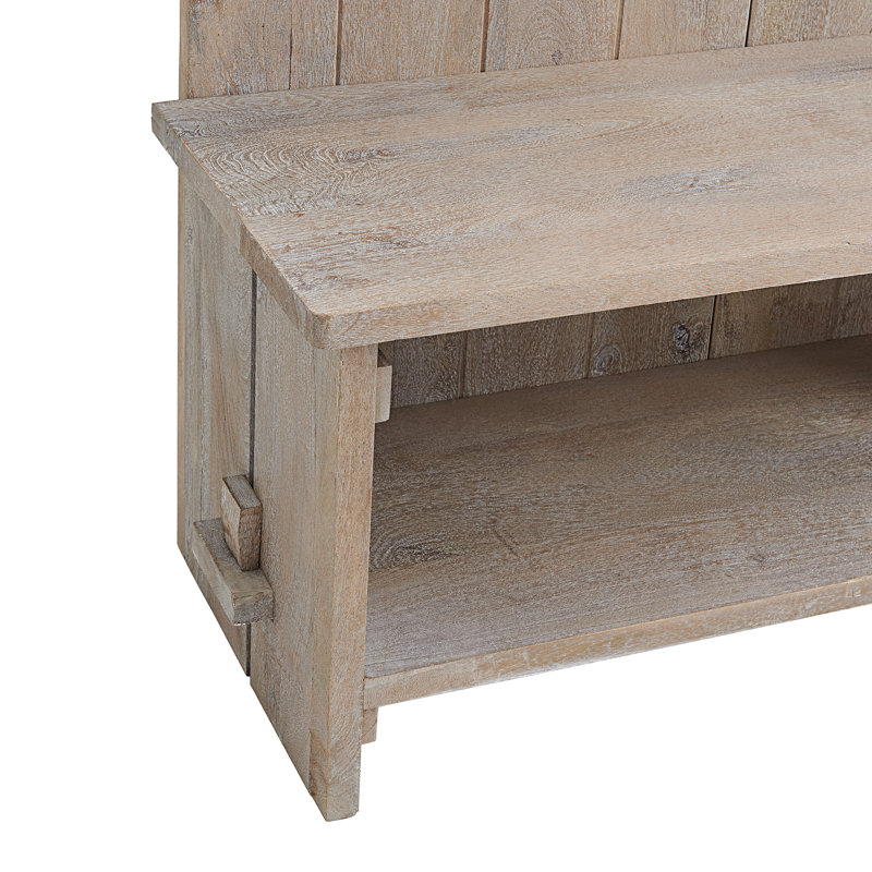 Alaterre Castleton 40" Wide Industrial Rustic Farmhouse Solid Wood Hall ...