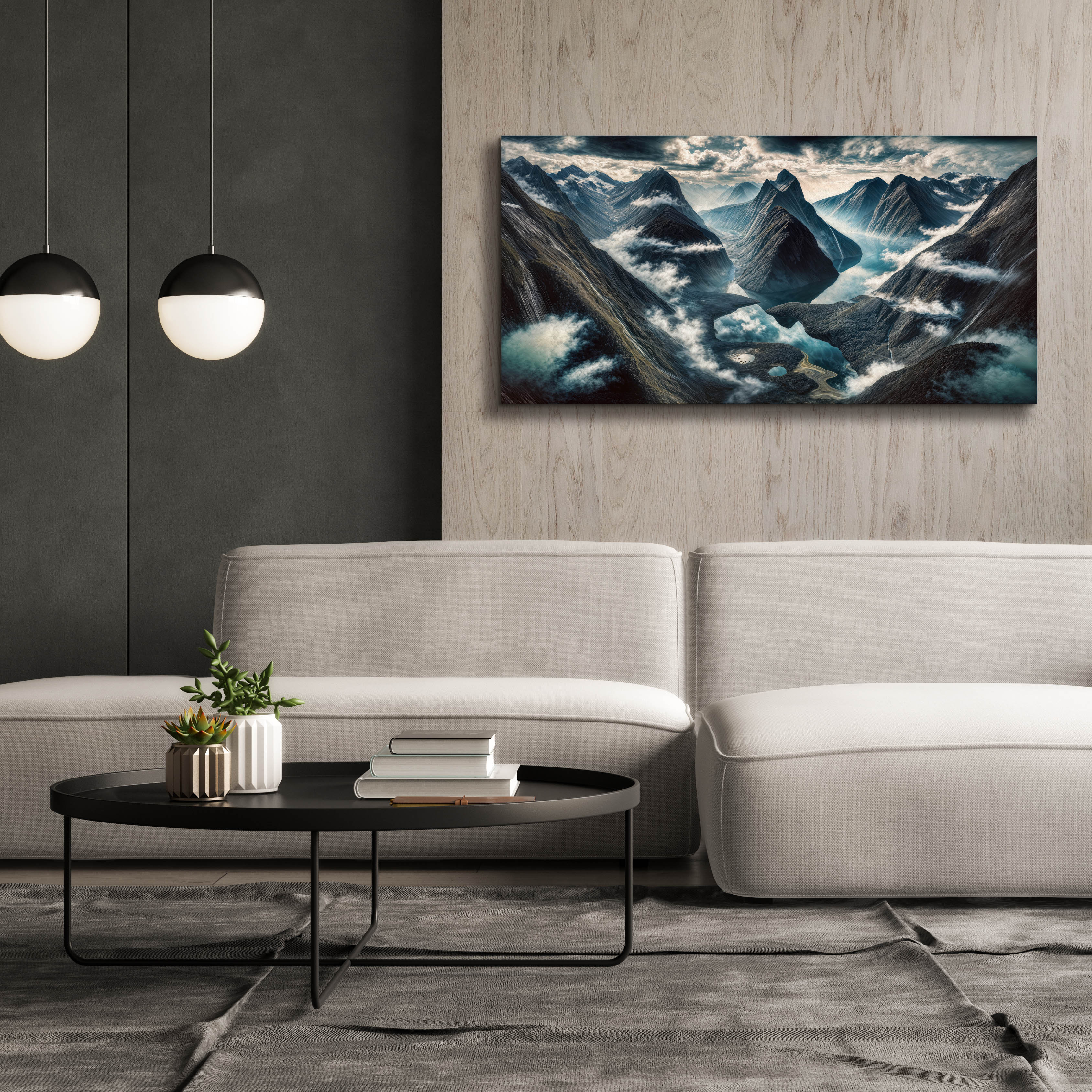 Epic Graffiti 'Majestic Mountains' by Rey Klimt Canvas Wall Art | Wayfair