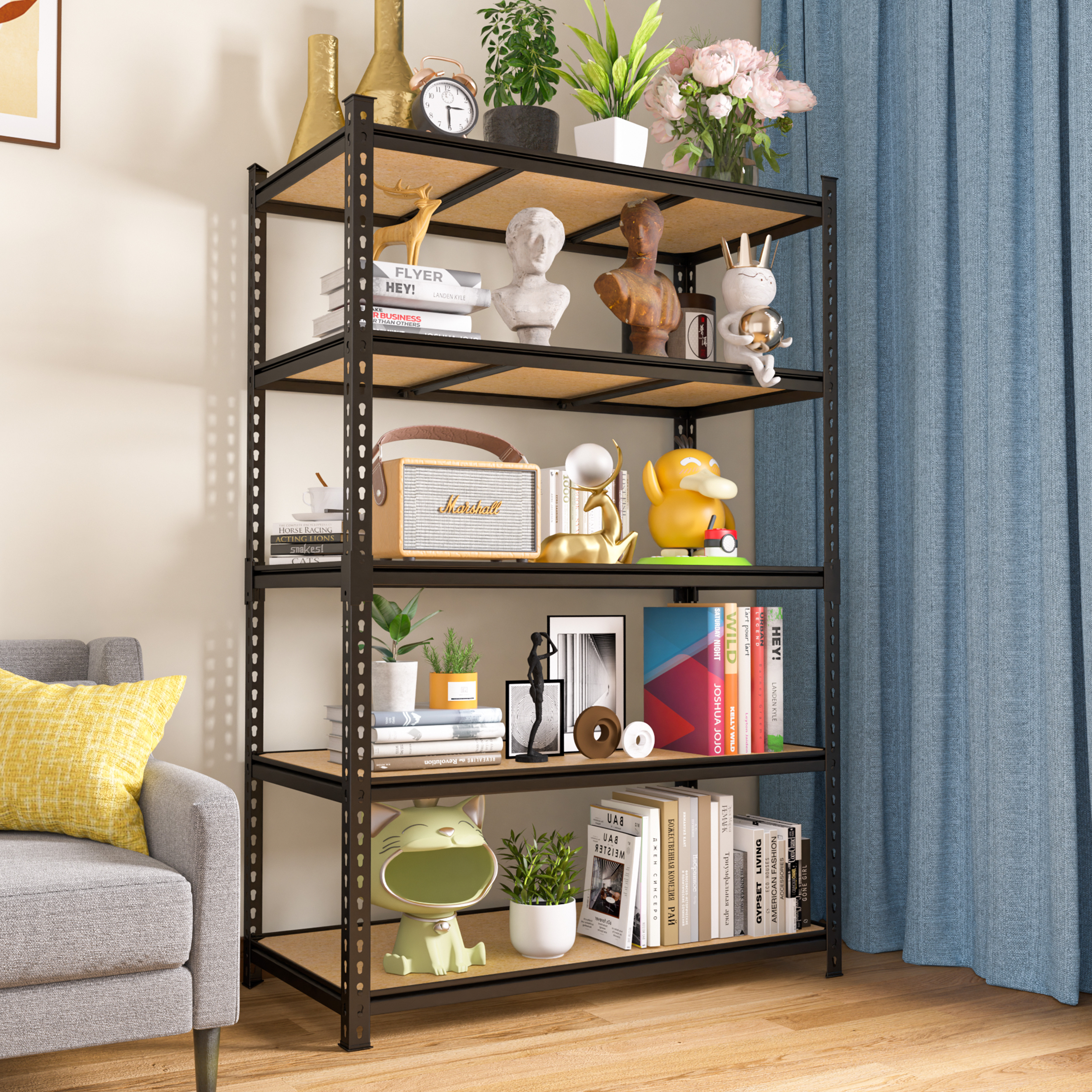 Zipcode Design™ Jarnagin Steel Etagere Bookcase & Reviews - Wayfair Canada