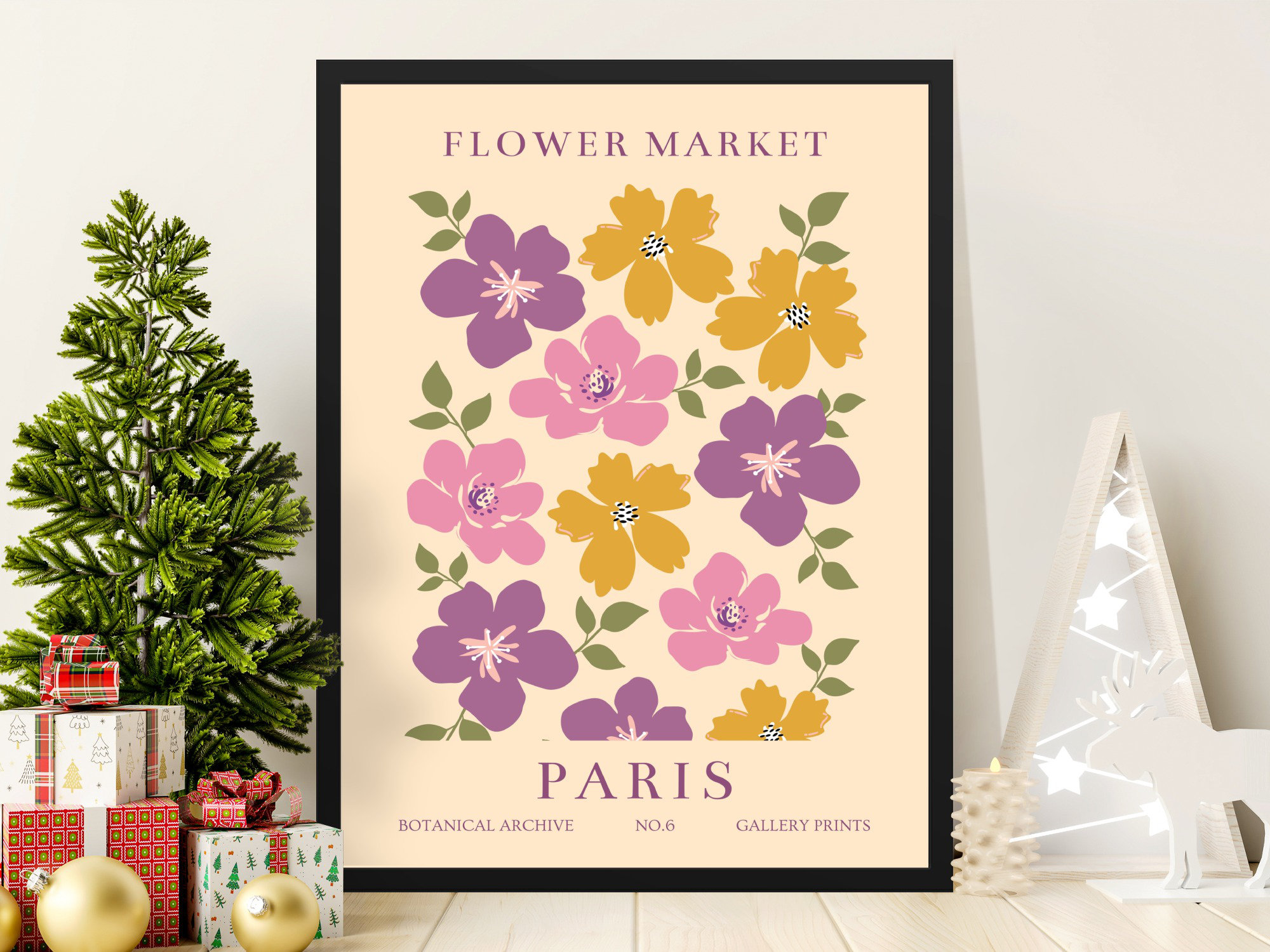 Lark Manor Paris Flower Market Botanical Archive Gallery Prints Poster ...