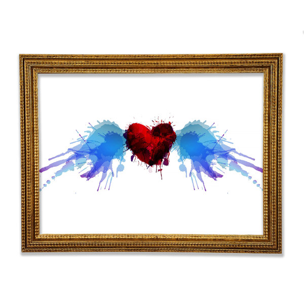 Happy Larry Love Heart Birds - Print | Wayfair.co.uk