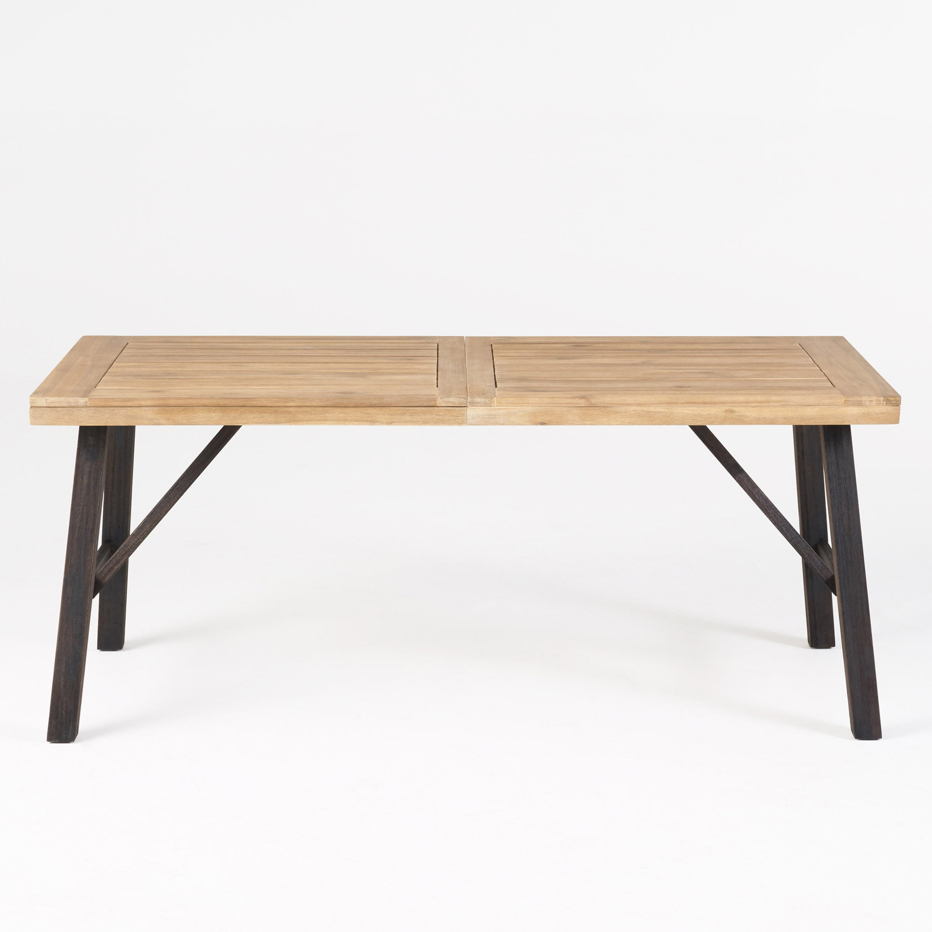 Ophelia & Co. Dining Table - Wood Slat Design, To Weather, 35.12 In ...