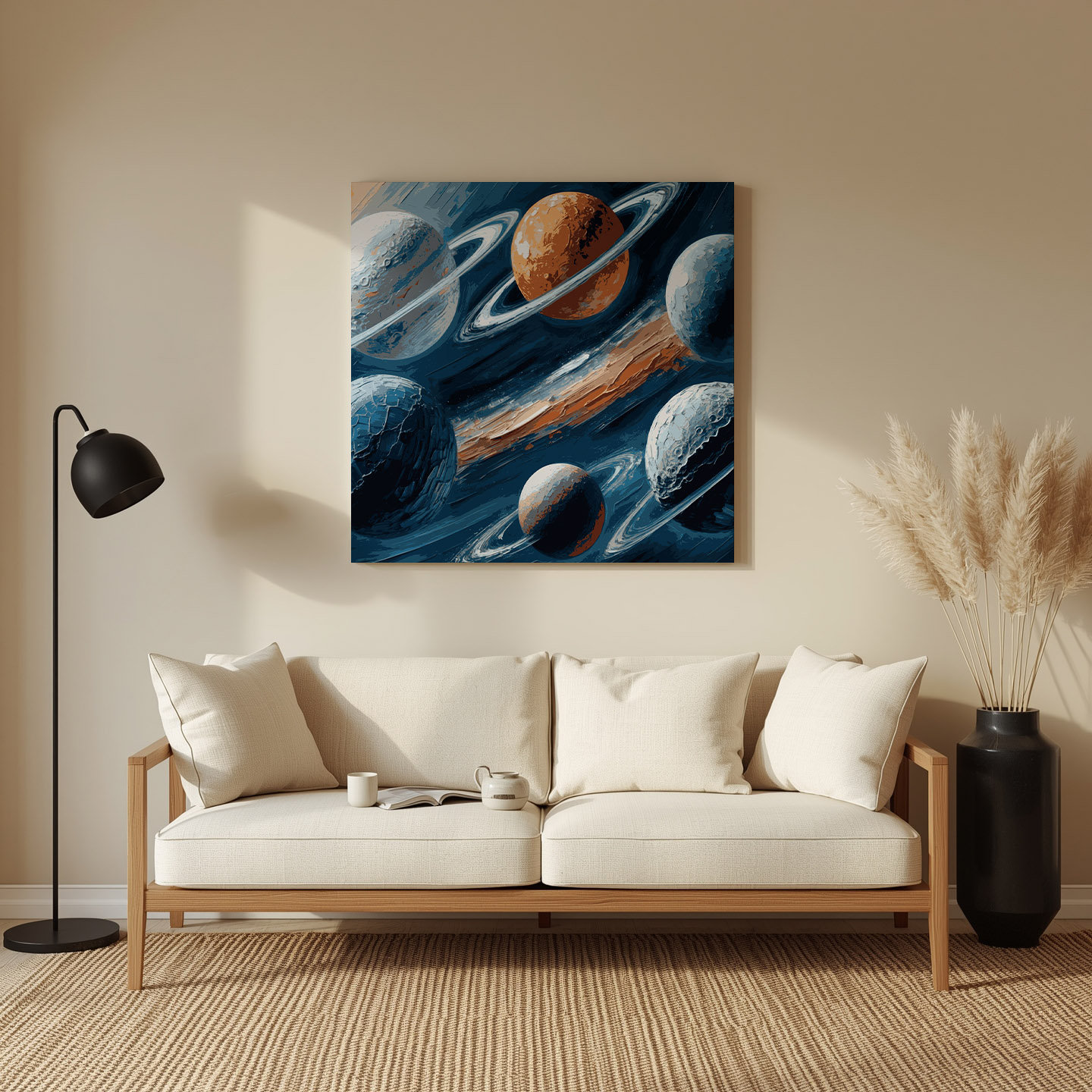Latitude Run® Space Jupiters moons Gray Metal Wall Art | Wayfair