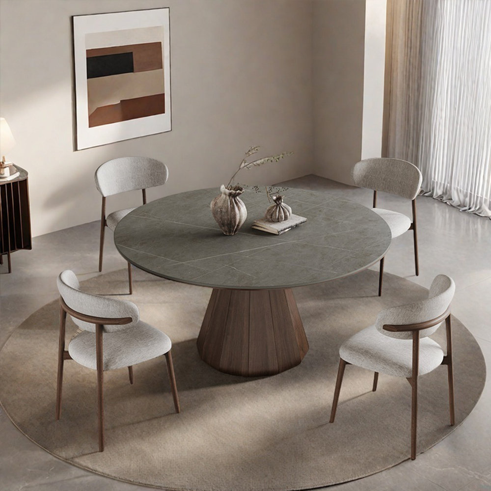 Elamer Household round modern simple dining table sets | Wayfair
