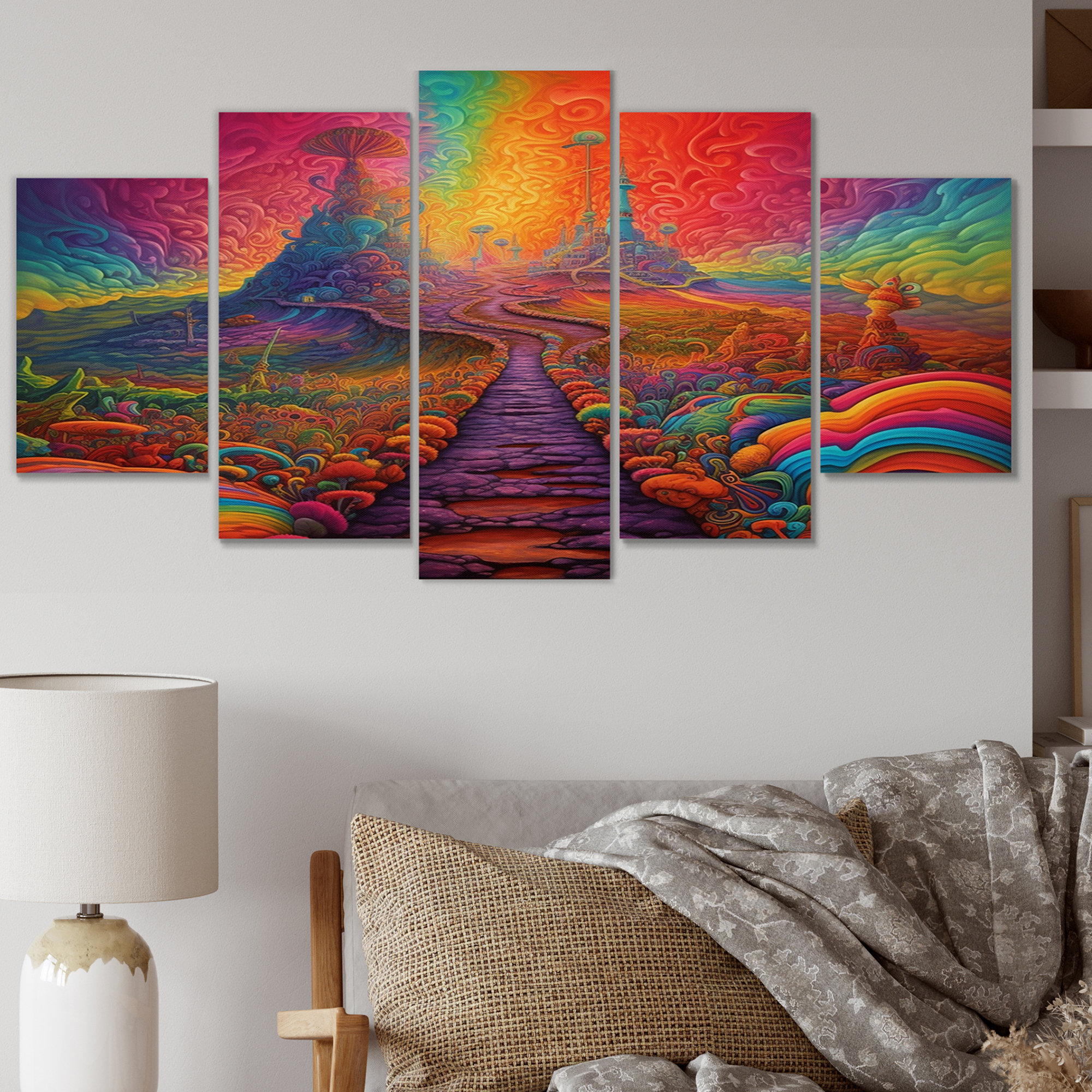 Ivy Bronx Rainbow Mountain Landscape Obstacle Is The Way III - Abstract ...