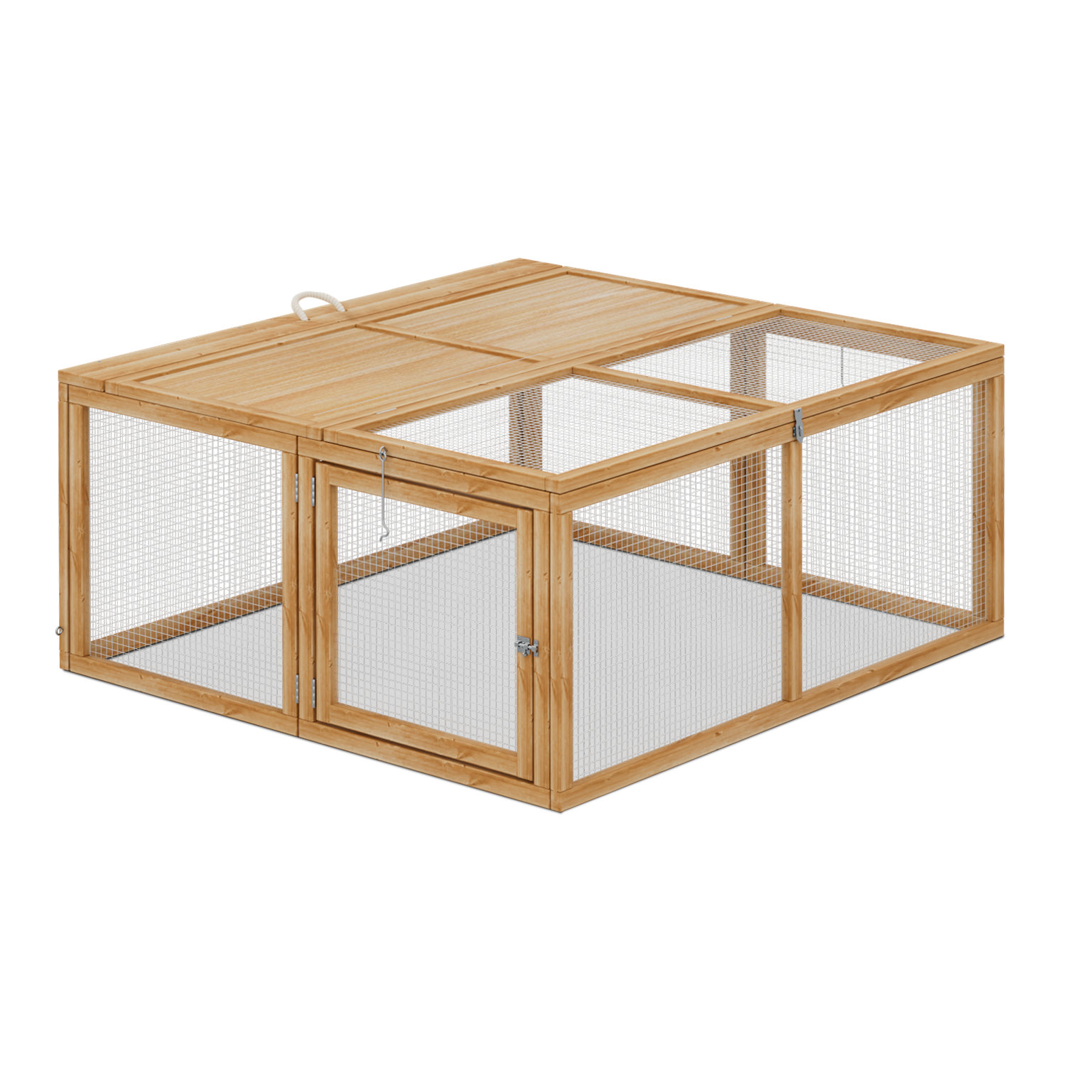 Tucker Murphy Pet™ Daymin 46" Folding Wooden Chicken Coop Rabbit Hutch ...