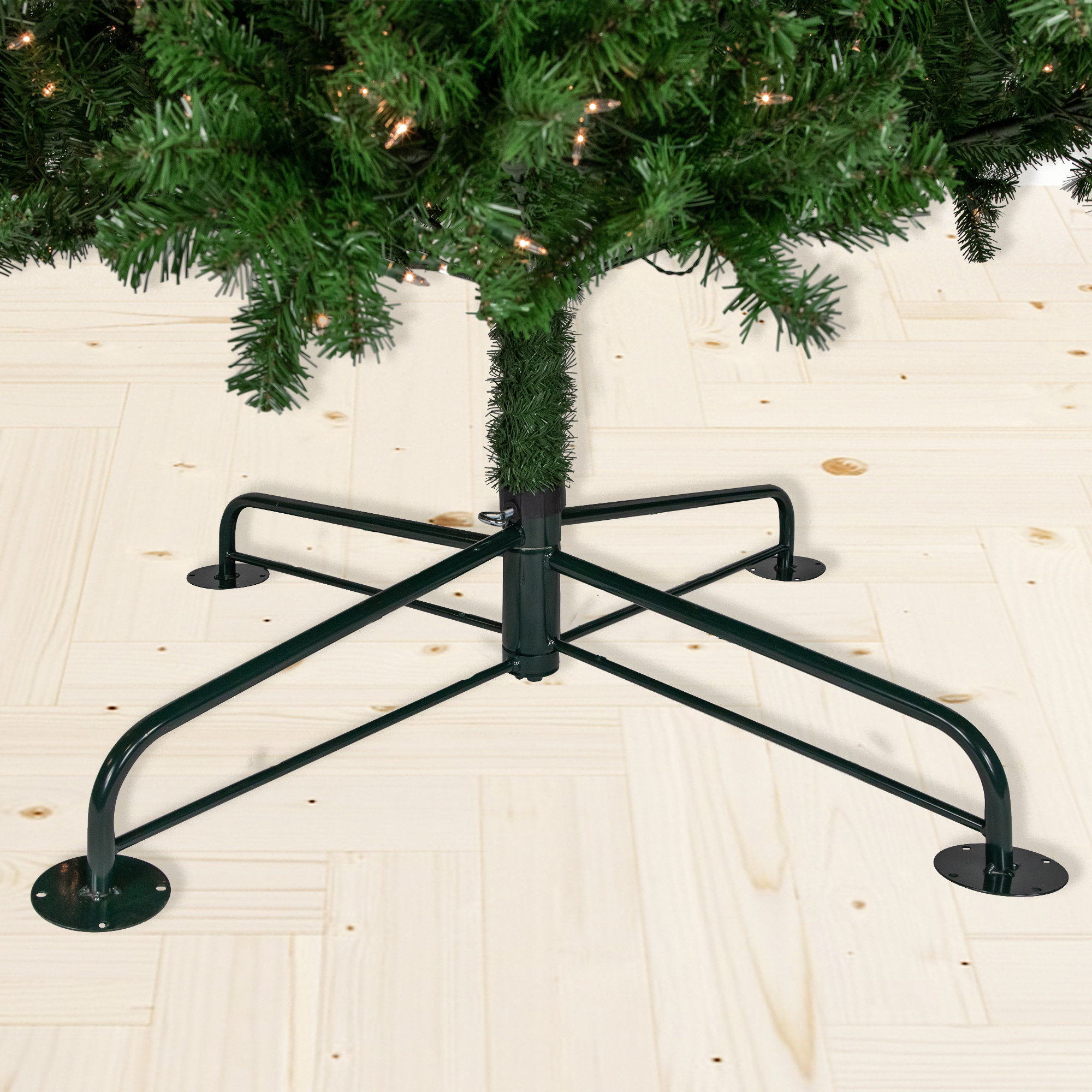 Northlight Seasonal Steel Artificial Tree Stand For Max. Tree Height ...
