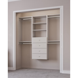 Latitude Run® Modular Closets Closet System Walk-In Sets, 2 Double ...