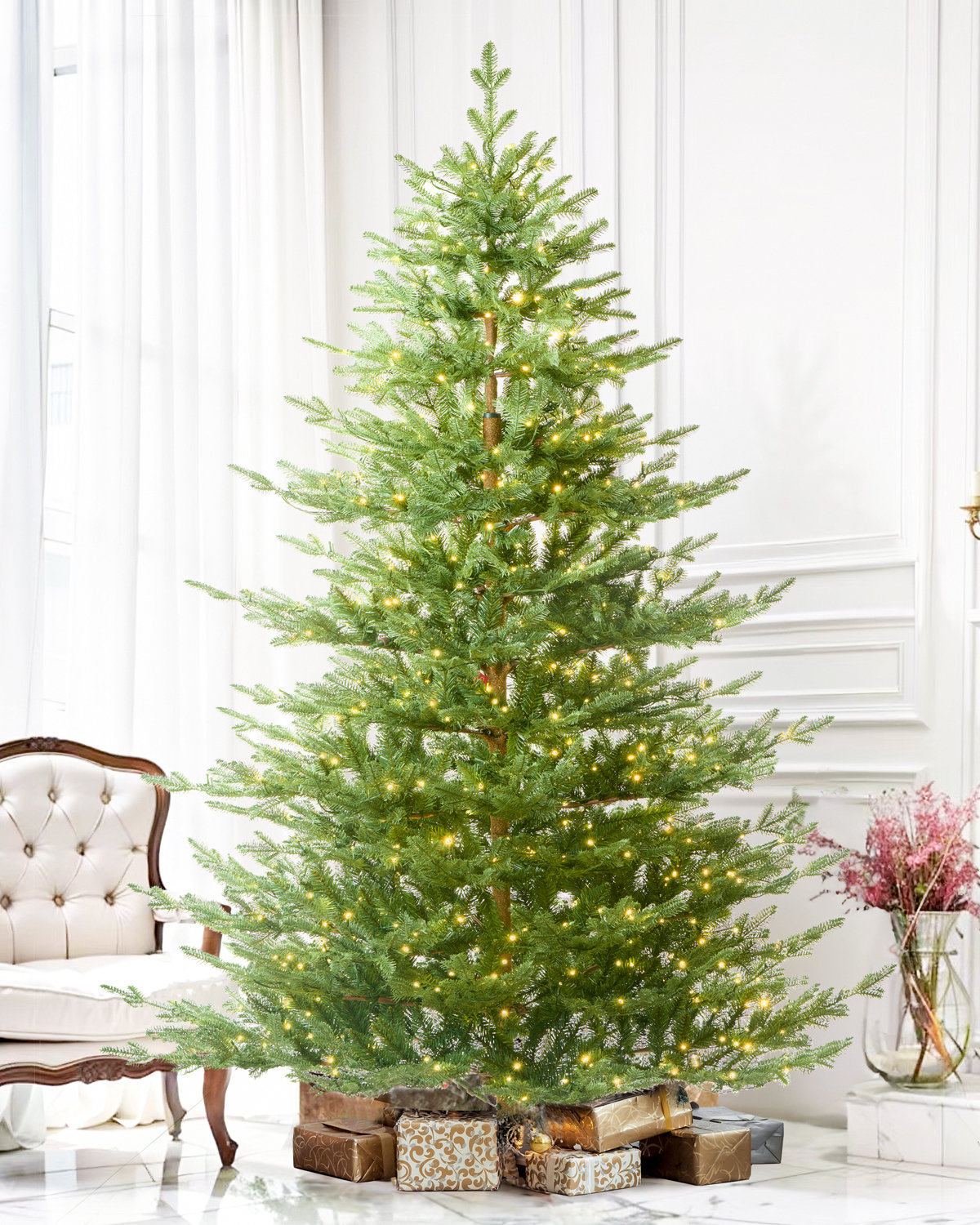 AMERZEST Lighted Artificial Christmas Tree - Stand Included & Reviews ...